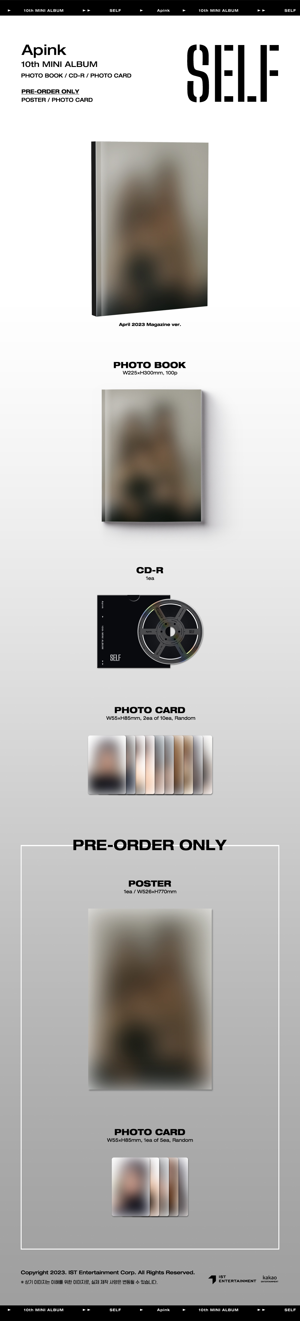 cn.ktown4u.com : Apink - 迷你10辑 [SELF] (April 2023 Magazine Ver.)